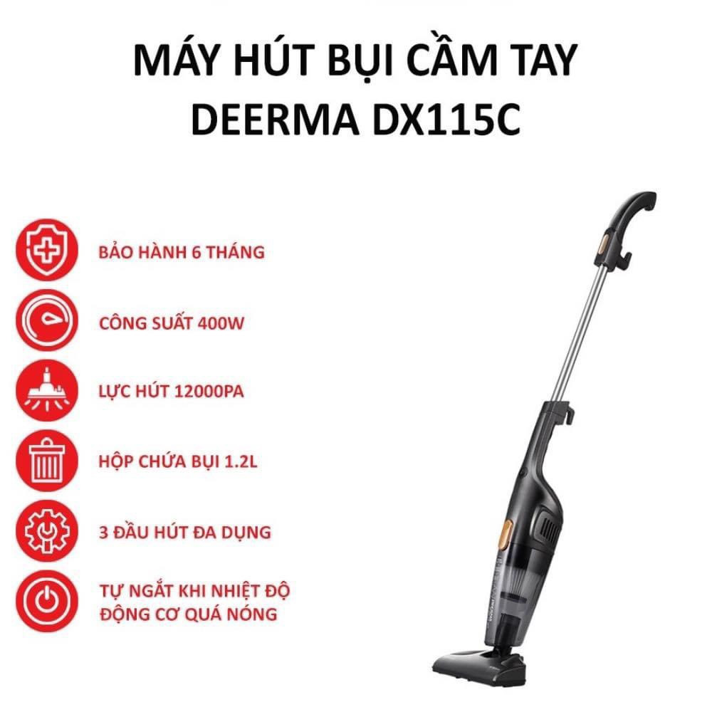 Máy hút bụi cầm tay Deerma DX115C công suất 400W - 359,000 | Sanhangre