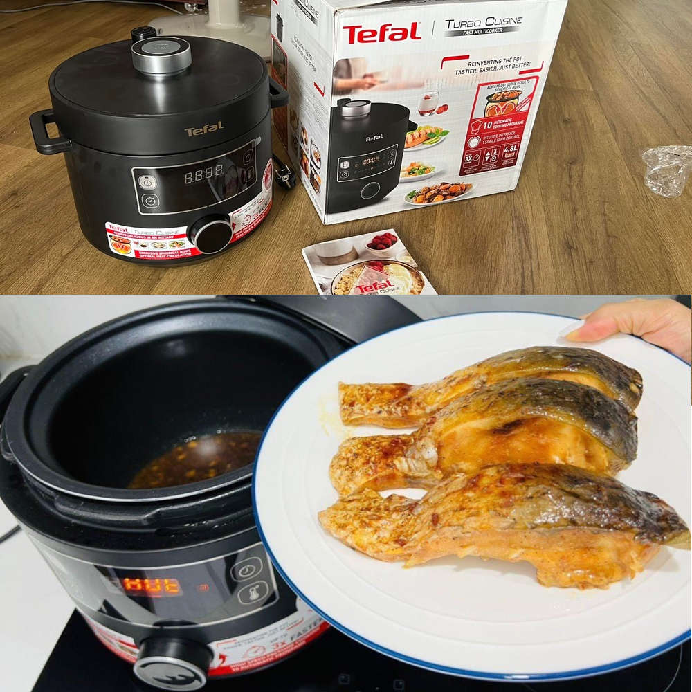 Nồi áp suất điện đa năng Tefal Turbo Cuisine 5L CY754830, bảo hành 24 ...