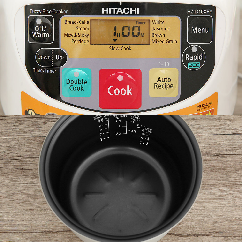 Nồi cơm điện tử 1.8L Hitachi RZ-D18GFY chế độ nấu Double Cook, nhập ...