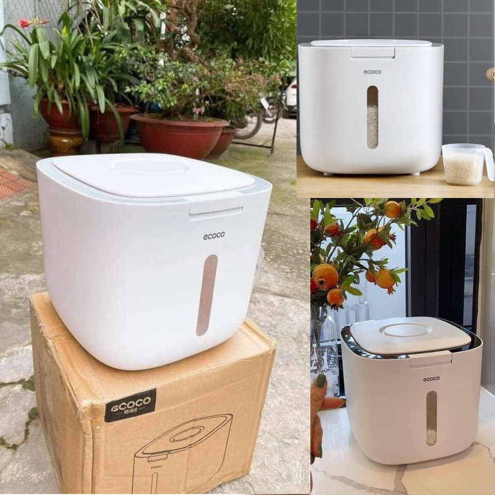 Thùng đựng gạo thông minh ECOCO 10kg ấn mở nắp tiện lợi E2203 - 189,000 ...