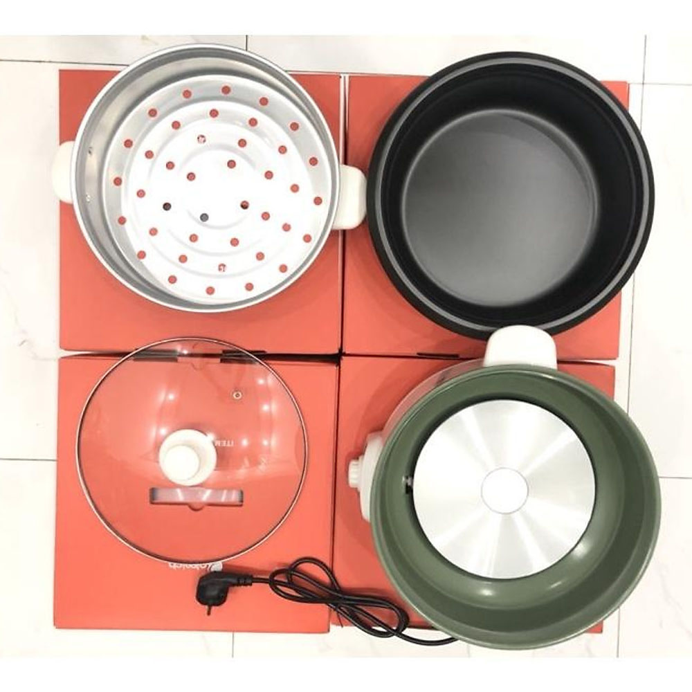 Nồi lẩu hấp điện đa năng 2 tầng Elmich EL-3643 bảo hành 12 tháng - 599,000 | Sanhangre