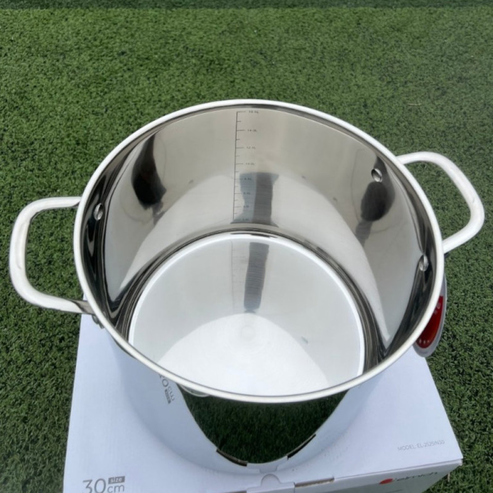 Nồi luộc gà 5 đáy Inox 304 Elmich EL-2525IN30 size 30cm cao 24cm dung tích 16L - 945,000 | Sanhangre