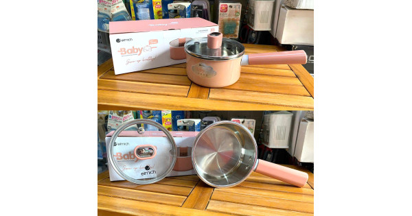 Quánh Inox 304 nguyên khối Elmich Baby EL-2510AP size 14cm - 455,000 | Sanhangre