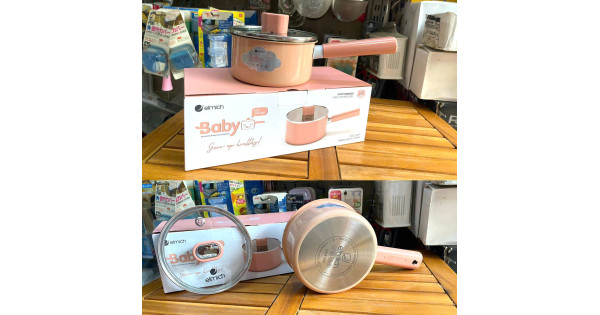Quánh Inox 304 nguyên khối Elmich Baby EL-2510AP size 14cm - 455,000 | Sanhangre