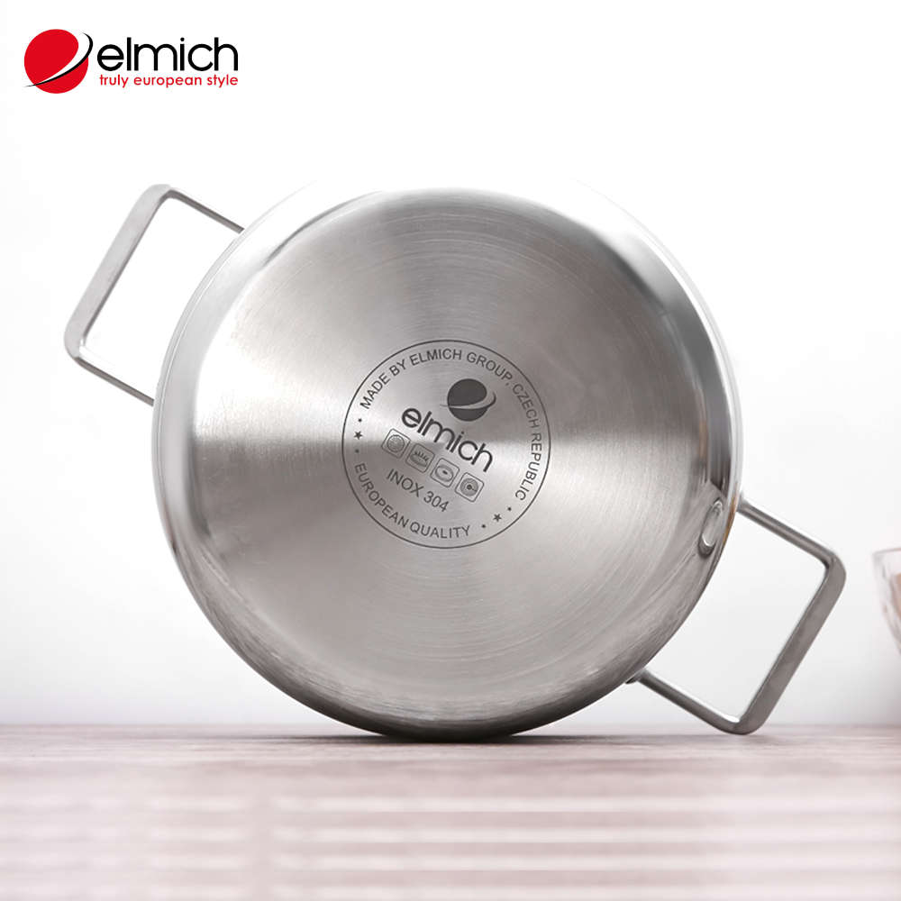 Bộ 3 nồi inox 304 liền khối Elmich Trimax XR EL-3843 size 16, 20, 24cm - 1,599,000 | Sanhangre