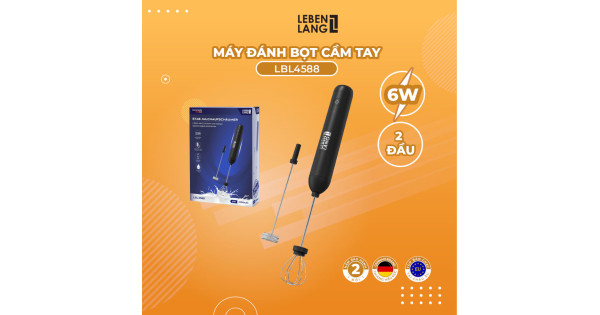 Máy đánh trứng, đánh bọt cafe cầm tay mini Lebenlang LBL4588 hàng Đức ...