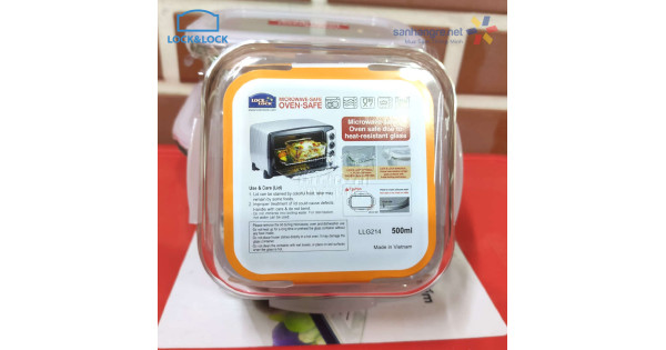 Bộ 3 hộp thủy tinh vuông Lock&Lock LLG214S3 dung tích 500ml - 265,000 ...