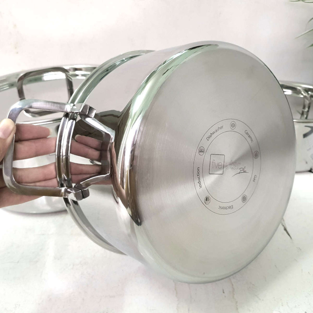 Nồi Inox 304 thân đúc đáy liền Fivestar Plus size 16cm vung inox, bảo hành 25 năm - 399,000 ...
