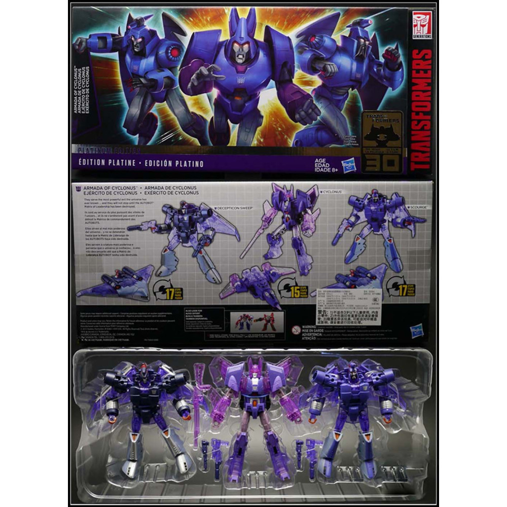 Bộ 3 Robot Transformers Platinum Edition Armada of Cyclonus - Scourge ...