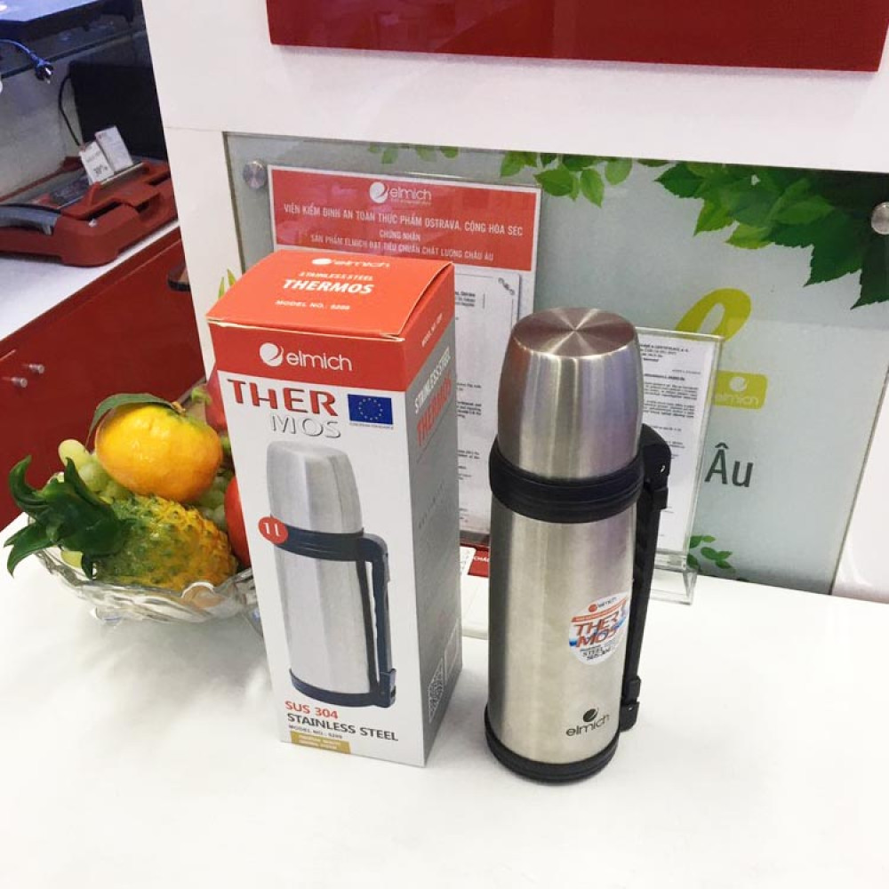 Bình giữ nhiệt 1000ml inox 304 Elmich EL5209 xuất xứ CH Séc, bảo hành 12 tháng - 399,000 | Sanhangre